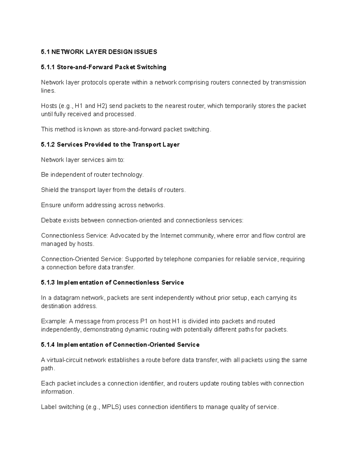 Computer Networks - Network Layer Design Issues & Routing Algorithms ...