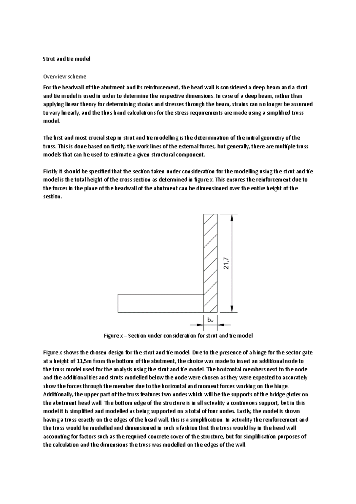 Strut and Tie Model Analysis for HS1 Deep Beam Design Exercise ...