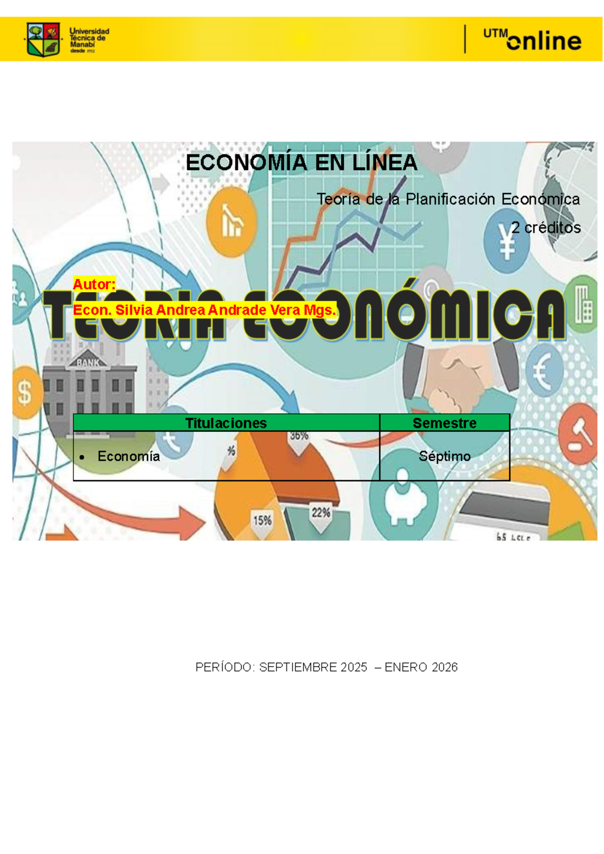 Compendio Unidad 1: Planificación Económica (ECON 2025-2026) - Studocu