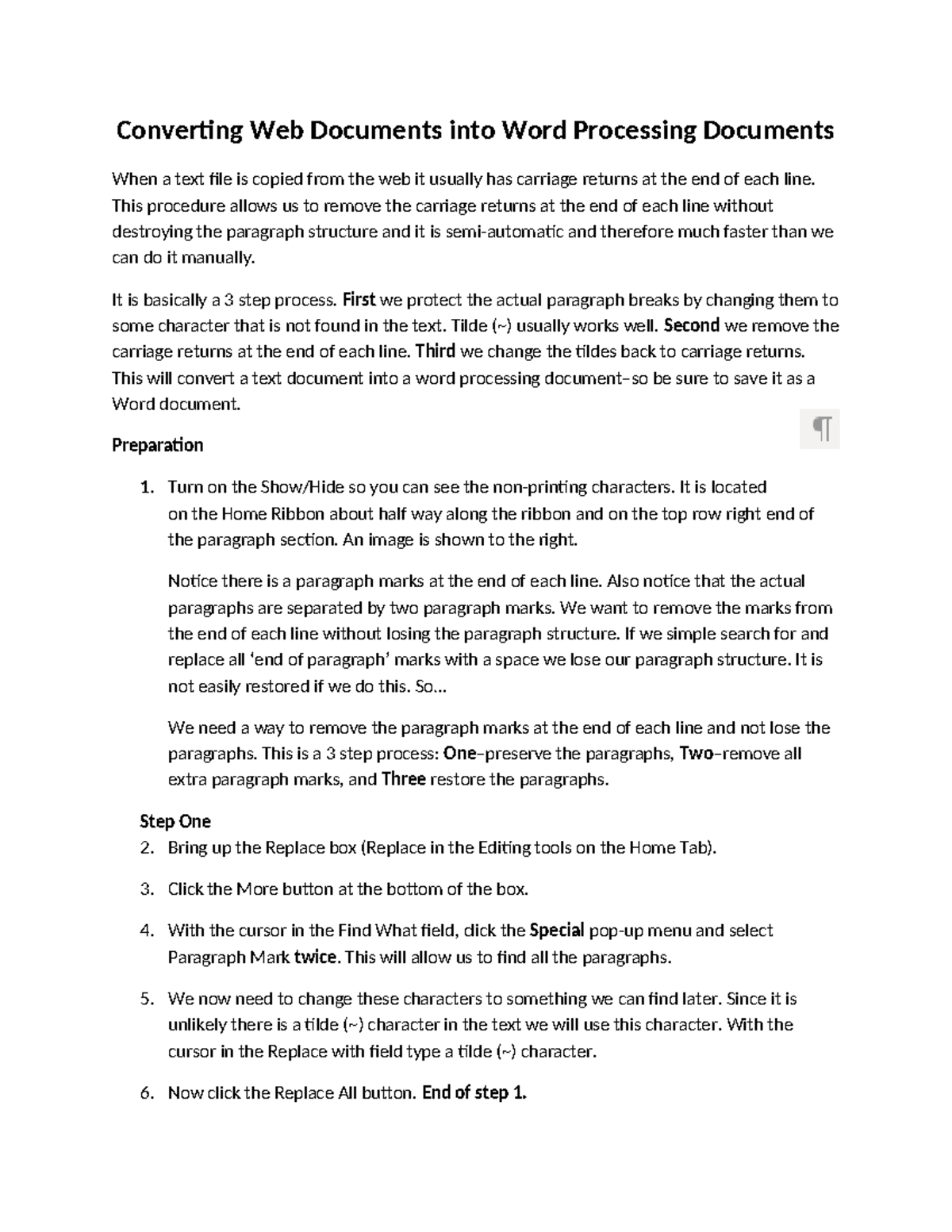 Converting Web Docs to Word Processing: A Step-by-Step Guide - Studocu