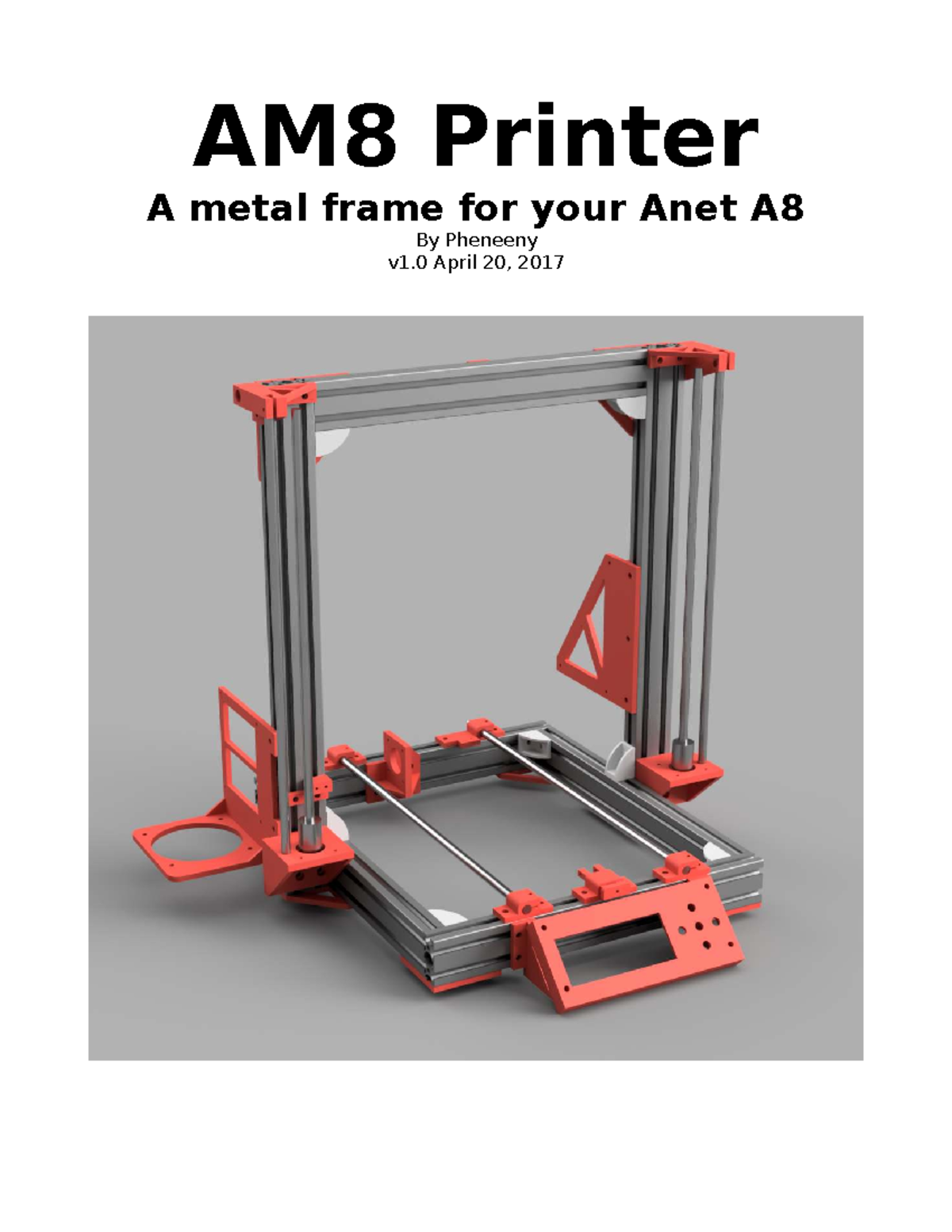 AM8 Printer Frame Build Guide for Anet A8 (v1.0) - Studocu