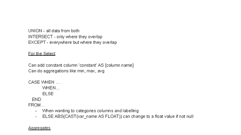 SQL Documentation: NION Data Aggregation Techniques and Column ...