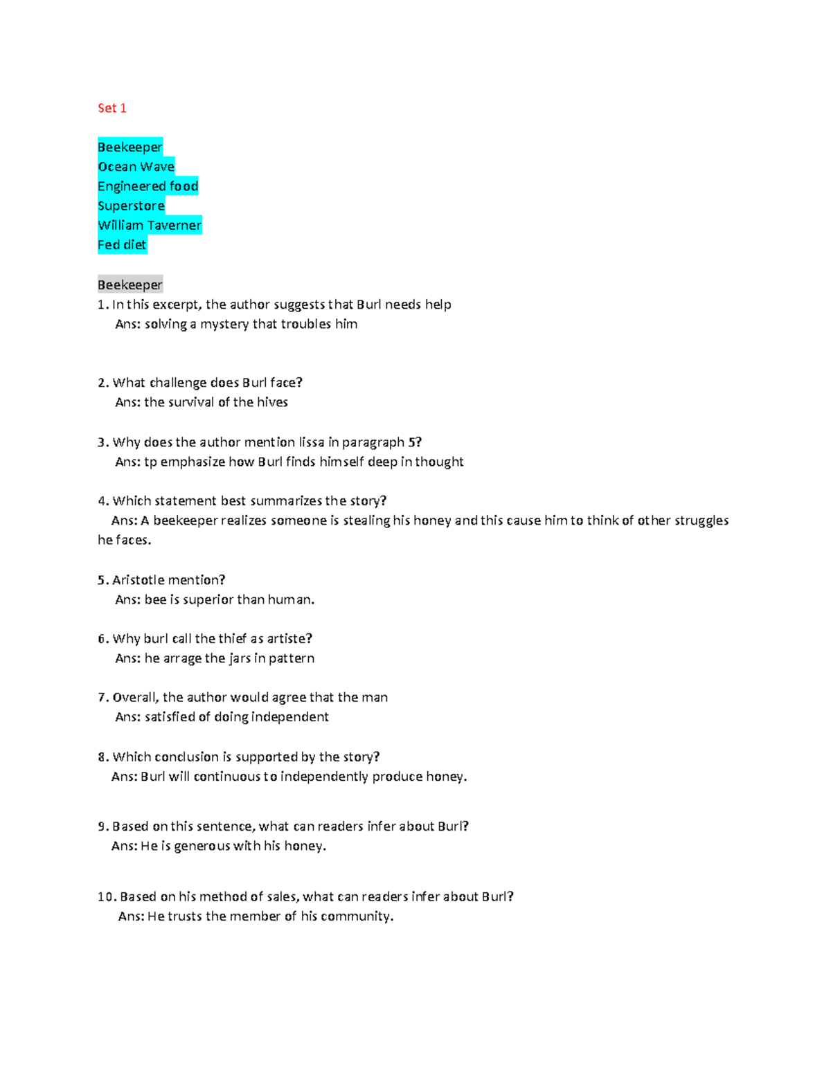 Set 1 - GED RLA Study Guide with Key Concepts and Answers - Studocu