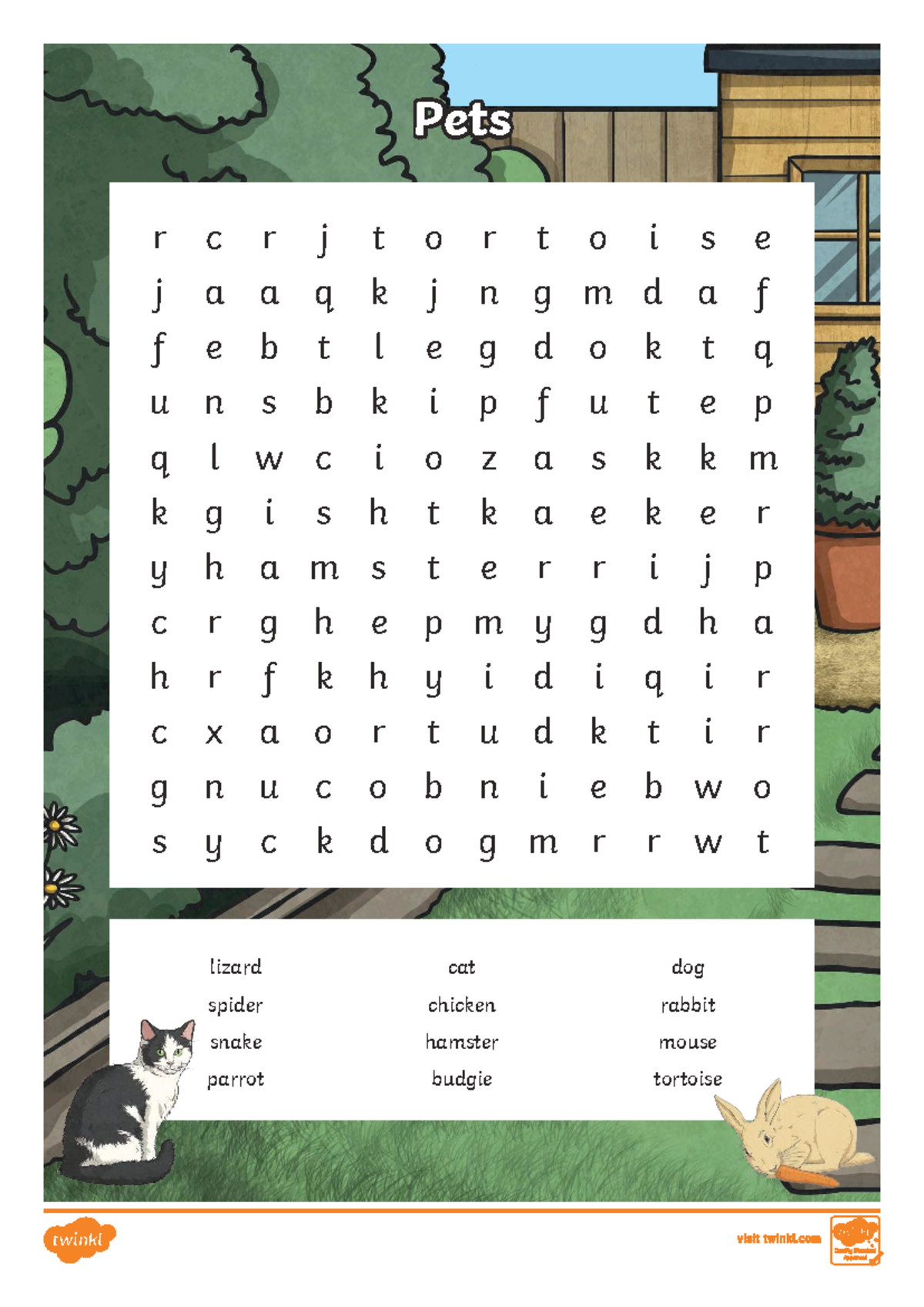 T2 16444 Pets Themed Word Search Activity - Studocu