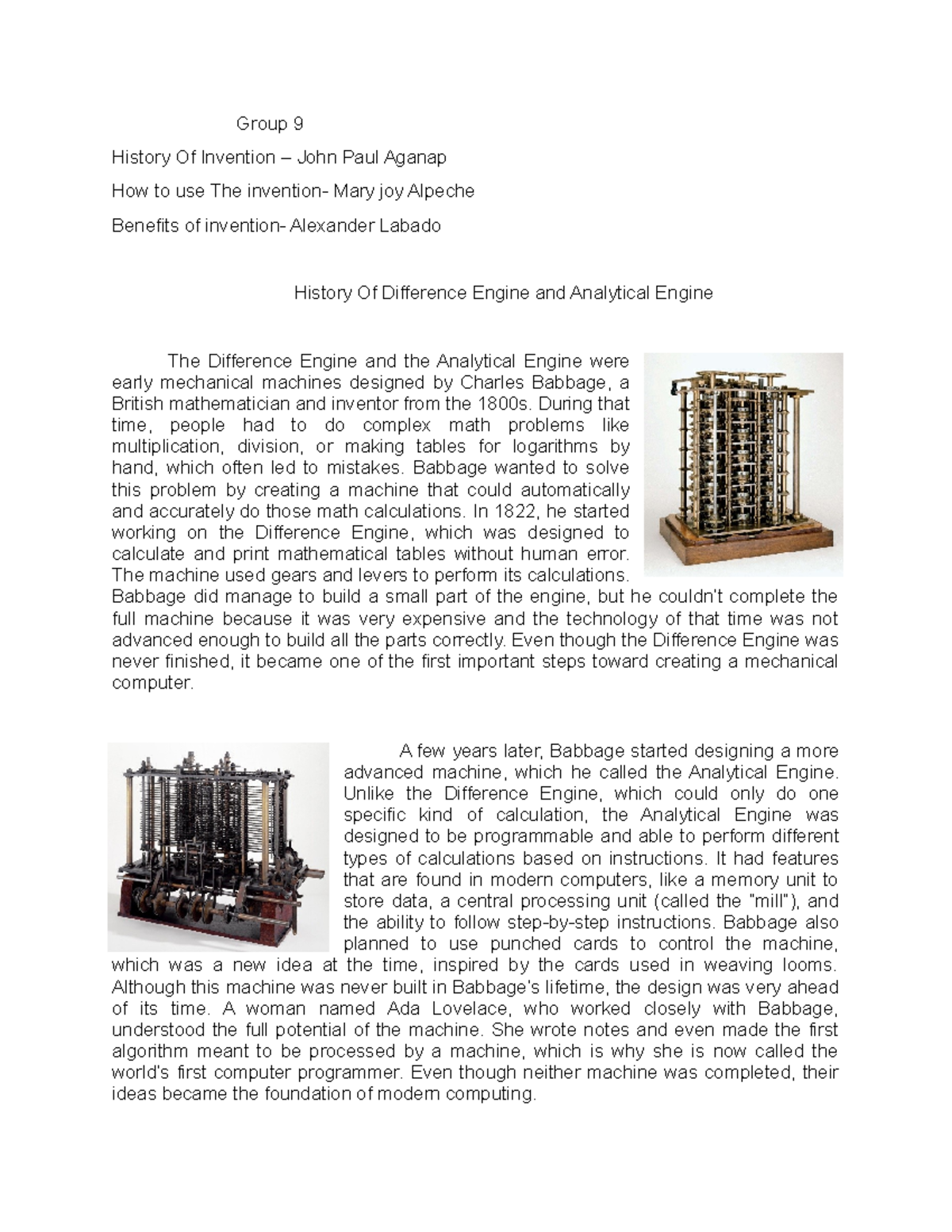 IT Era: The Difference and Analytical Engines (20) - Studocu