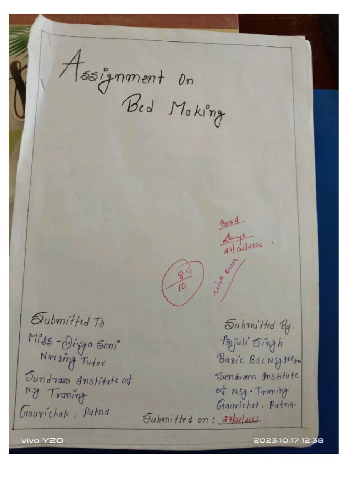 Bed Making Assignment Instructions and Guidelines - Studocu