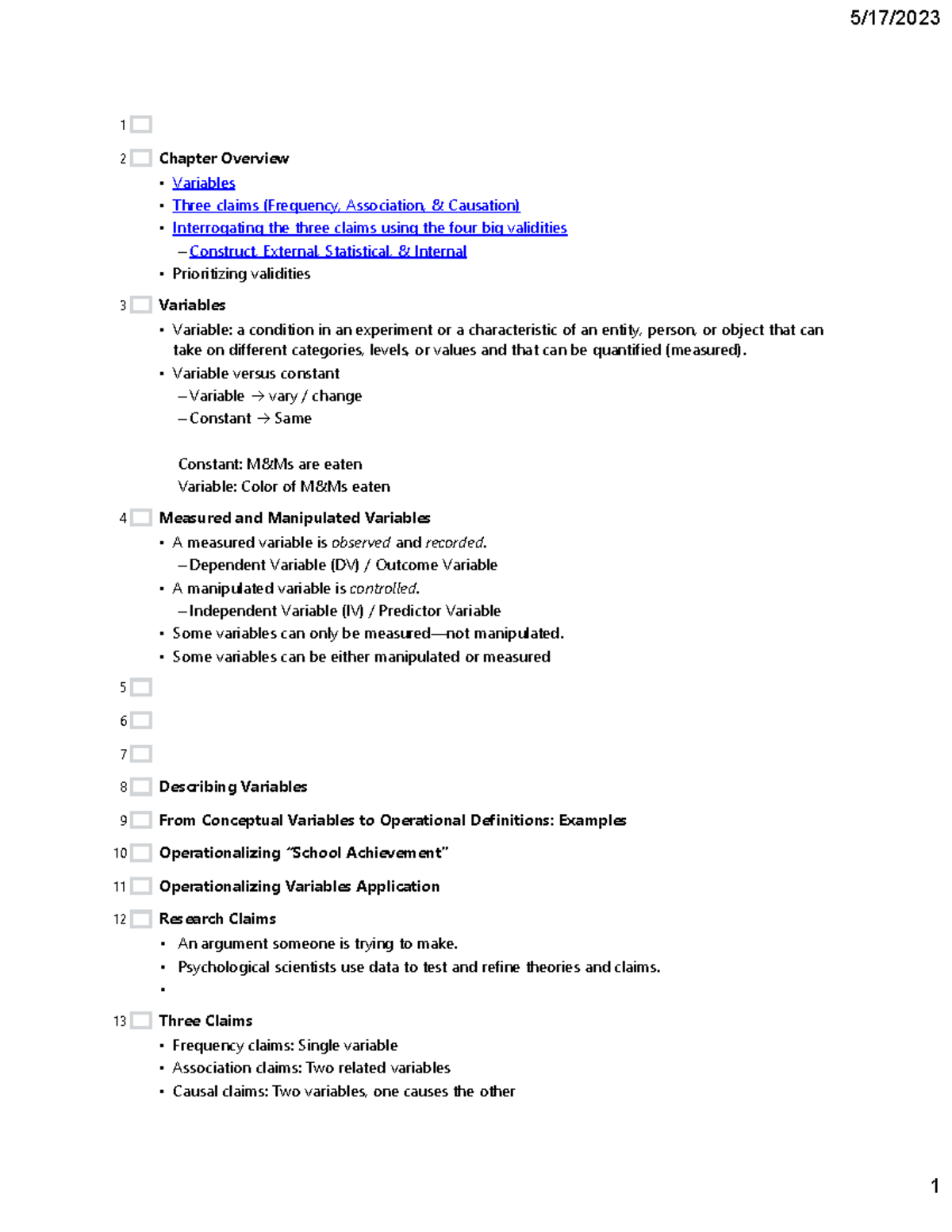 Chapter 3: Understanding Three Claims and Four Validities in Research ...