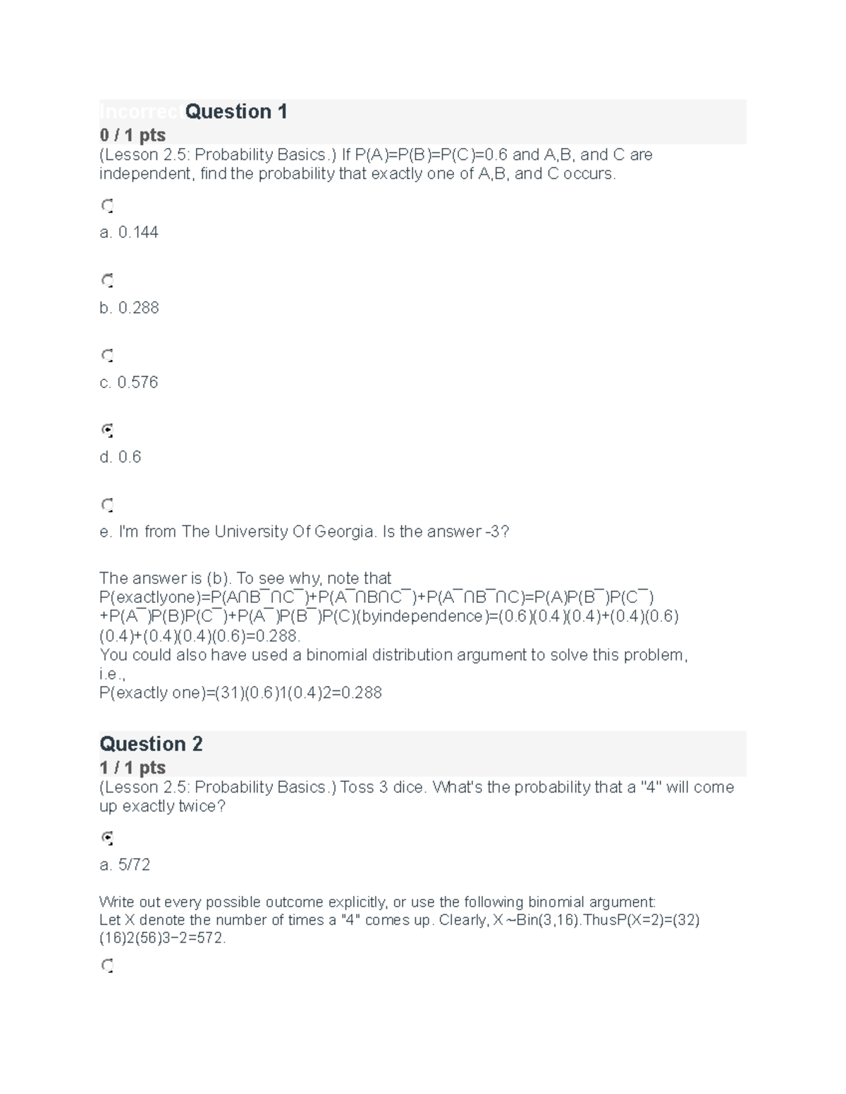 Hw Solutions 2 - Probability and Statistics Homework - Studocu