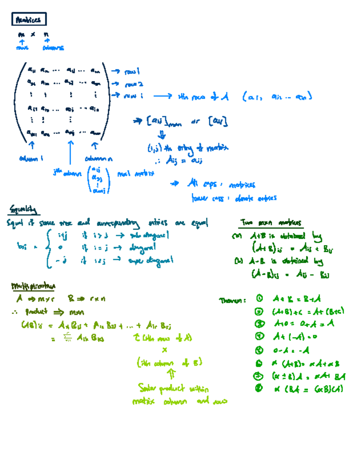 Matrices and Determinants: A Comprehensive Study Guide - Studocu