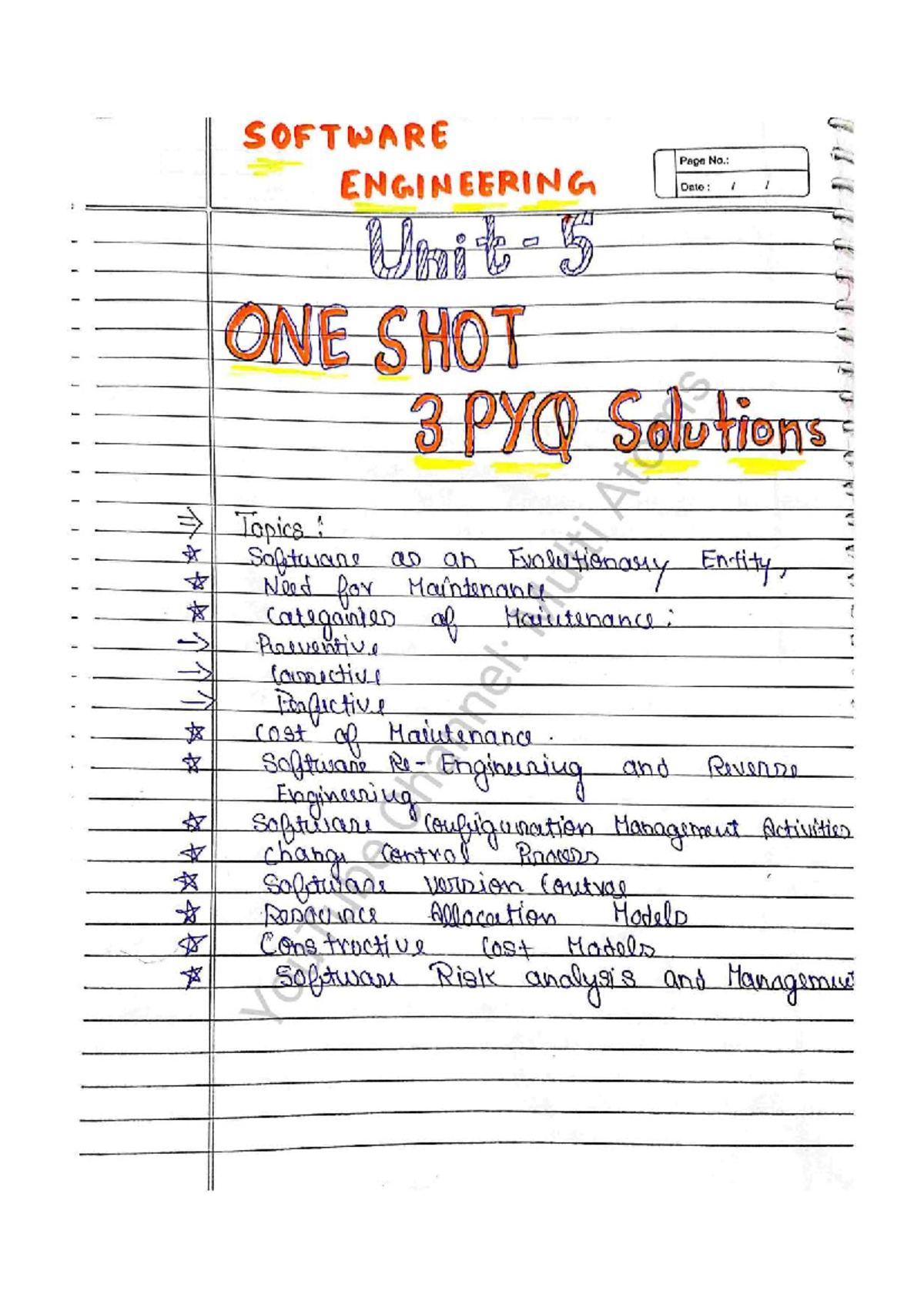 Software Engineering (SE) UNIT-5: Maintenance & Configuration Management PYQ - Studocu