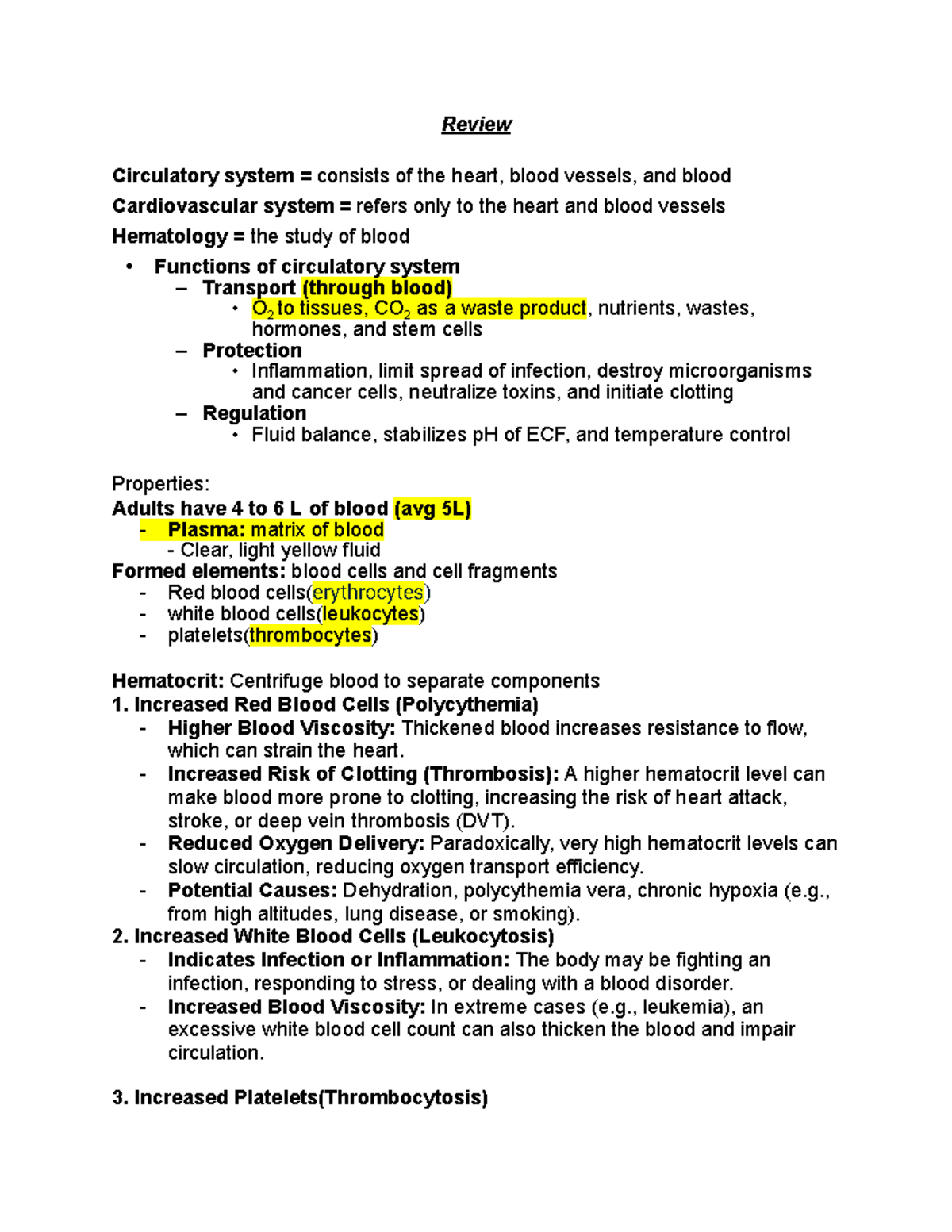 Blood Components and Functions: Hemostasis and Erythropoiesis Insights ...