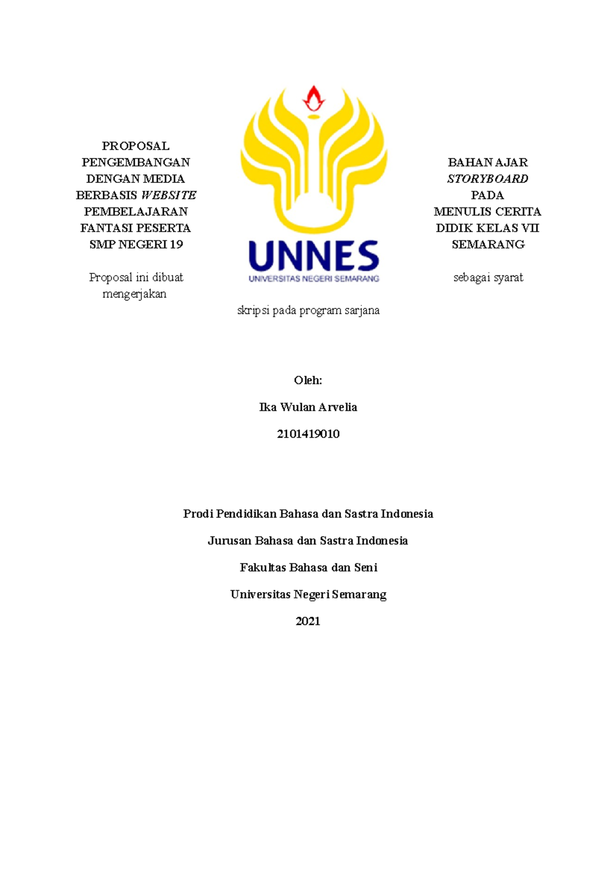 Proposal Skripsi: Pengembangan Bahan Ajar Storyboard Berbasis Web untuk ...