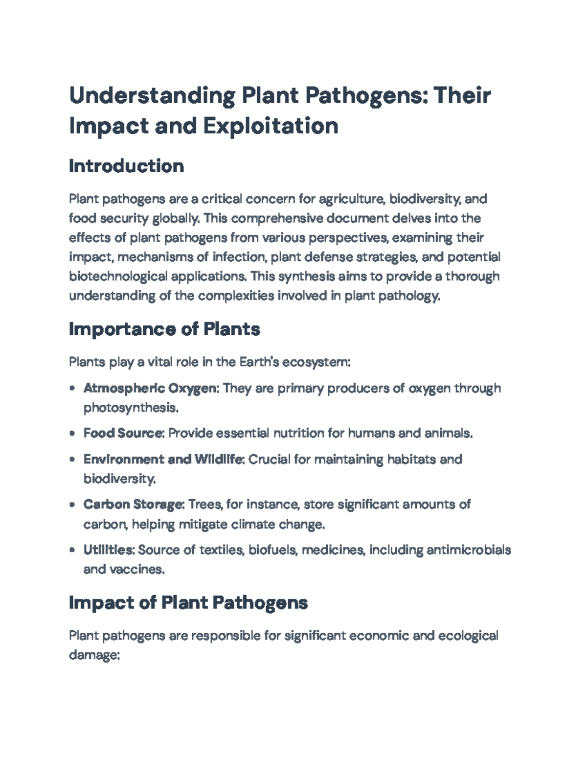 Understanding Plant Pathogens: Impact, Mechanisms, and Applications ...