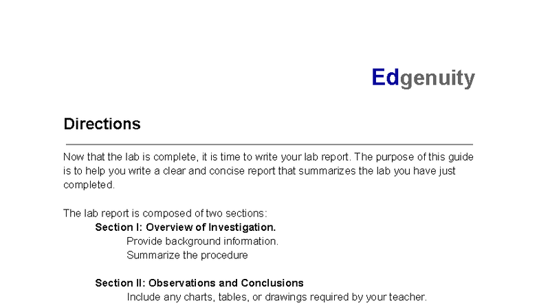Edgenuity Lab Report: Analyzing Weather Patterns and Systems - Studocu