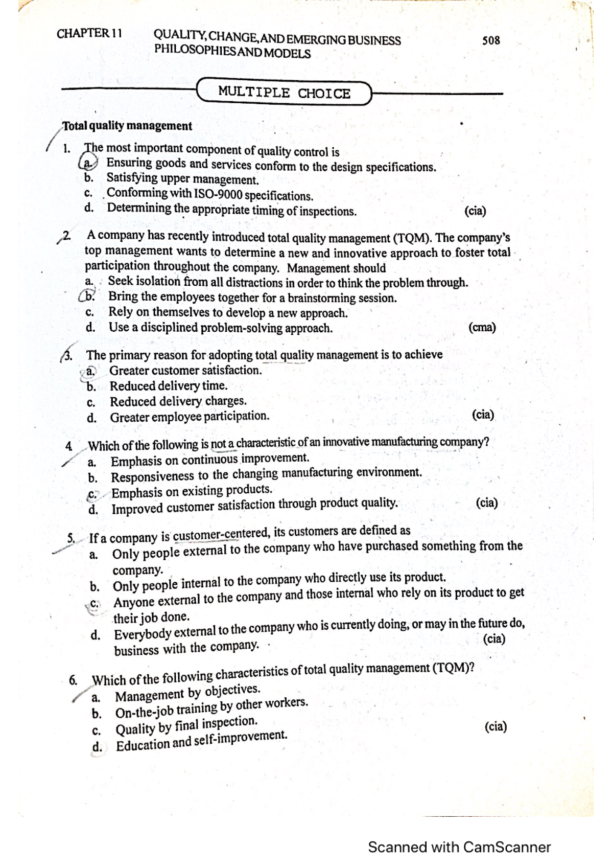 MAS Agamata Chapt 12 MCQ - BS Accountancy - Studocu