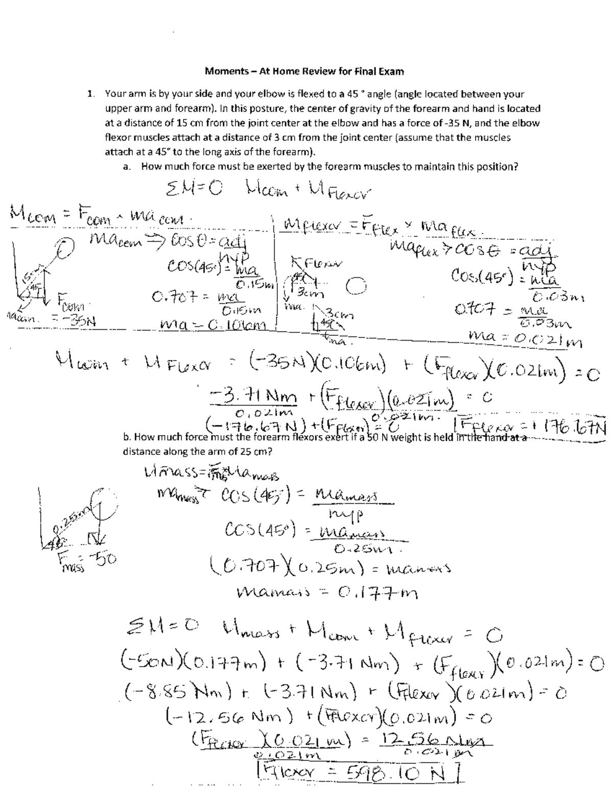 At Home - Final Exam Review - Moments Solutions - Moments At Home ...