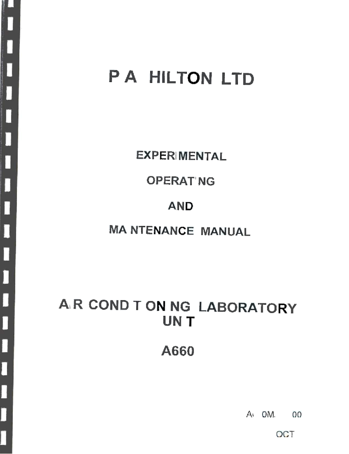 A660 Air Conditioning Laboratory Unit Educational Training Manual - Studocu