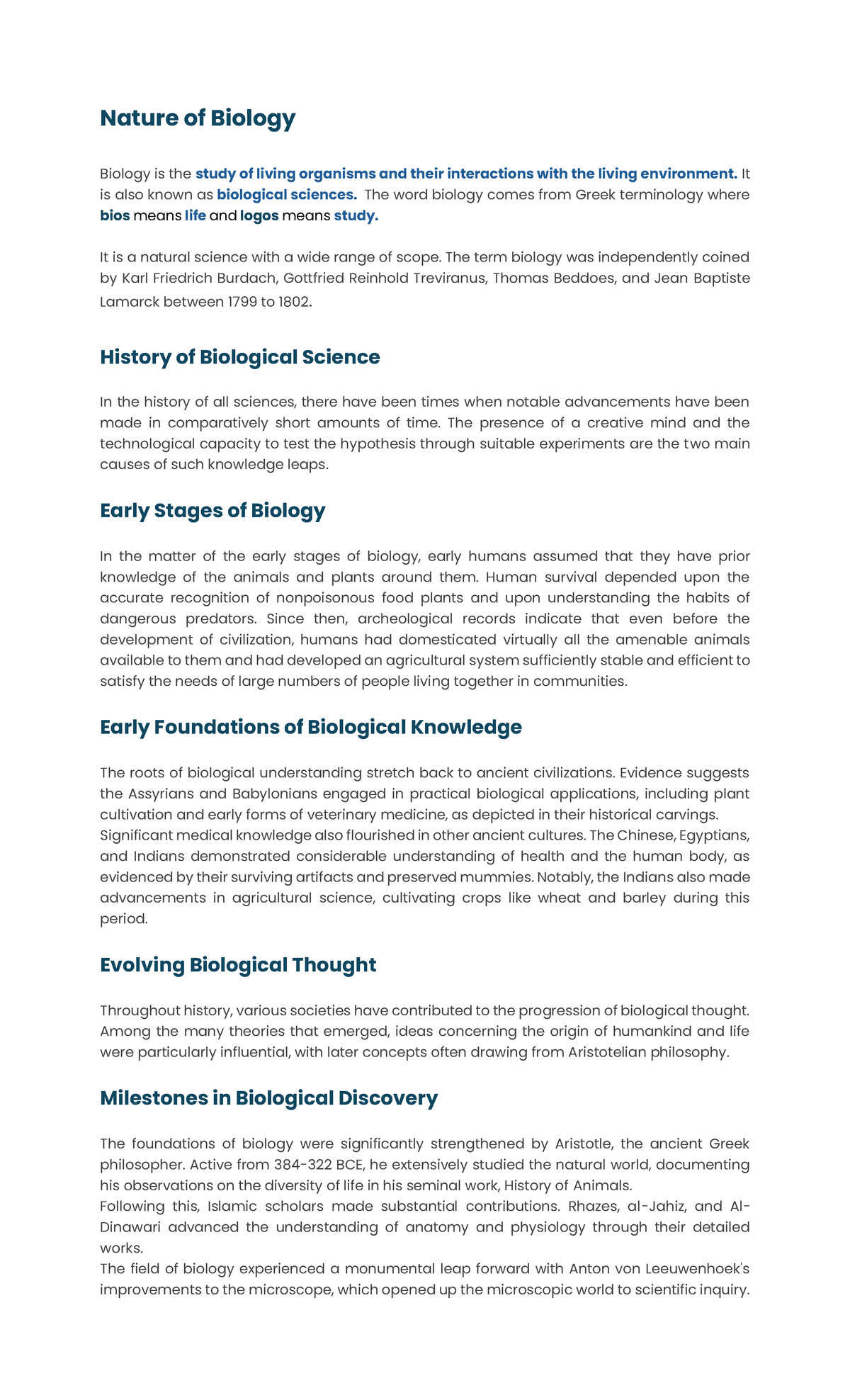 The Nature of Biology and Scientific Methods: An Overview - Studocu