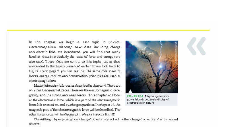 Physics Y11 - Chapter 12: Electric Charge and Fields - Studocu