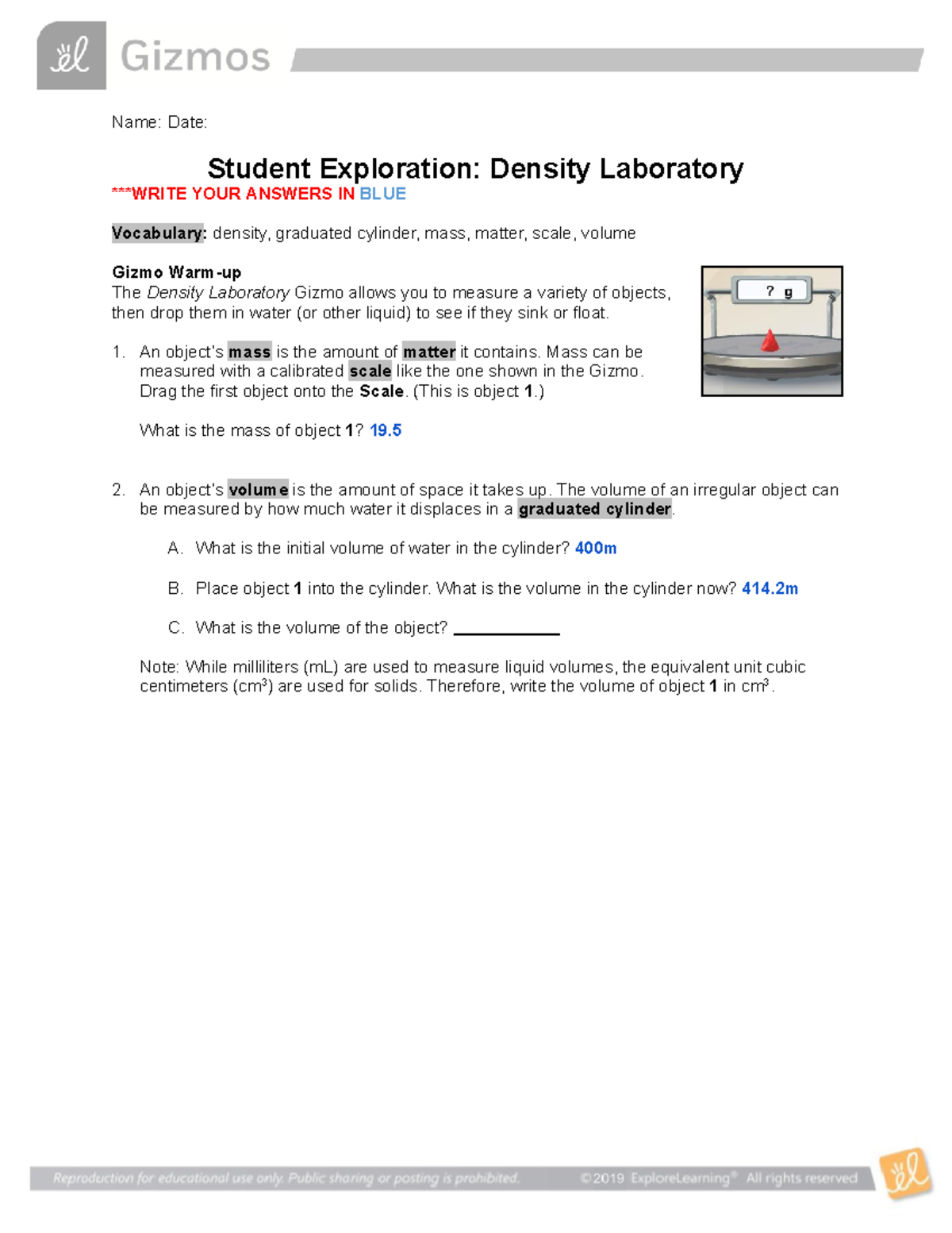 Density Laboratory Experiment - Exploring Buoyancy and Liquid Density ...