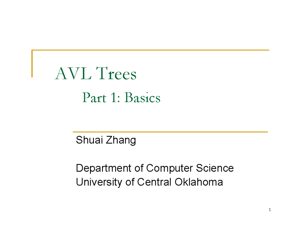 AVL Trees: Part 1 - Basics, Implementation, and Performance Analysis ...