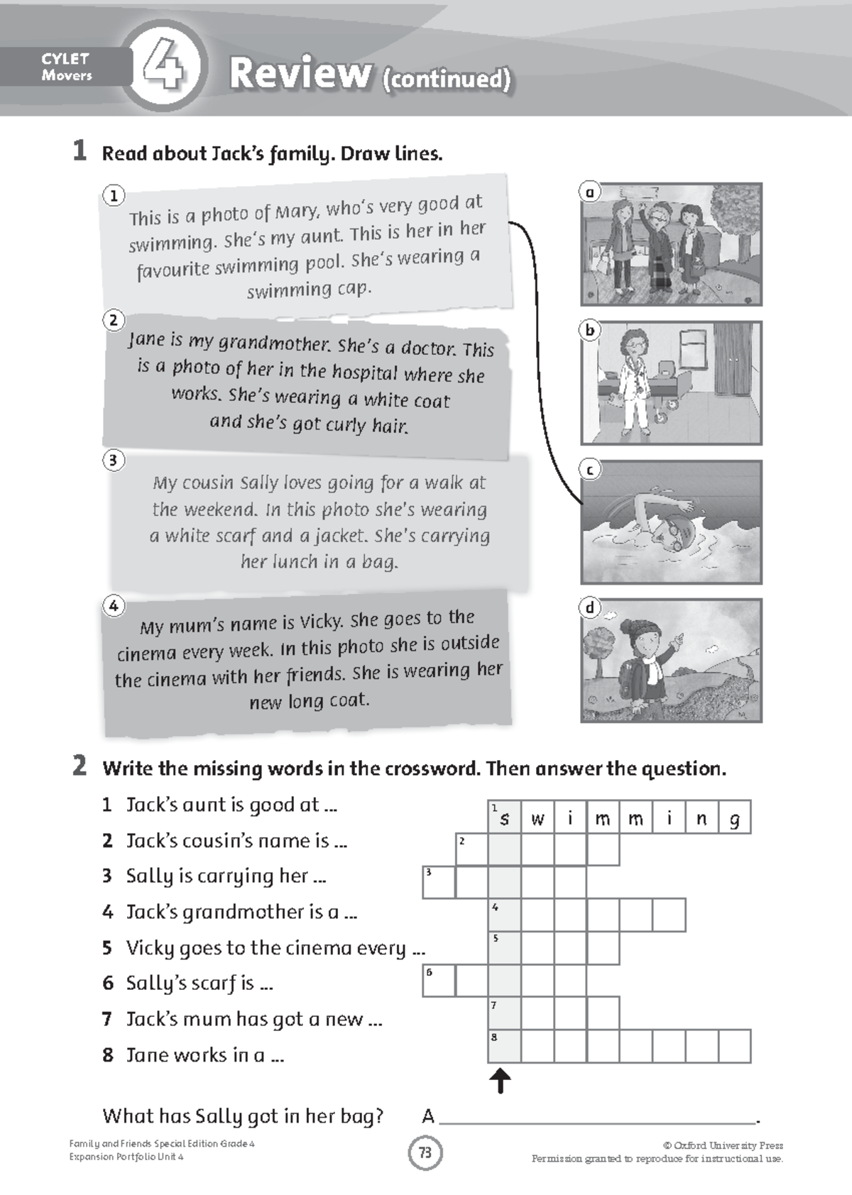 Grade 4 Unit4 - for references - © Oxford University Press 73 ...