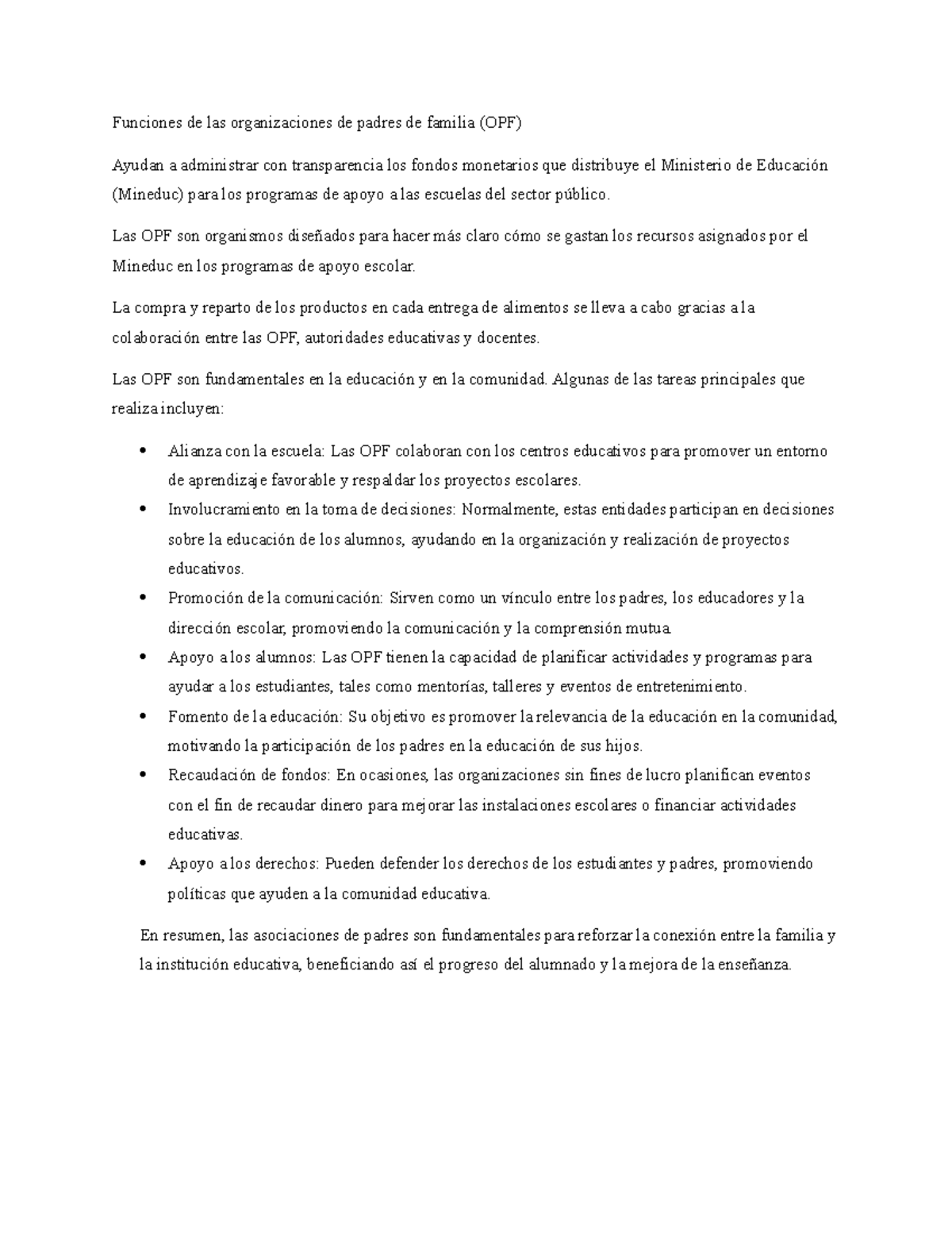 7.Funciones de las OPF - OPF - Funciones de las organizaciones de ...