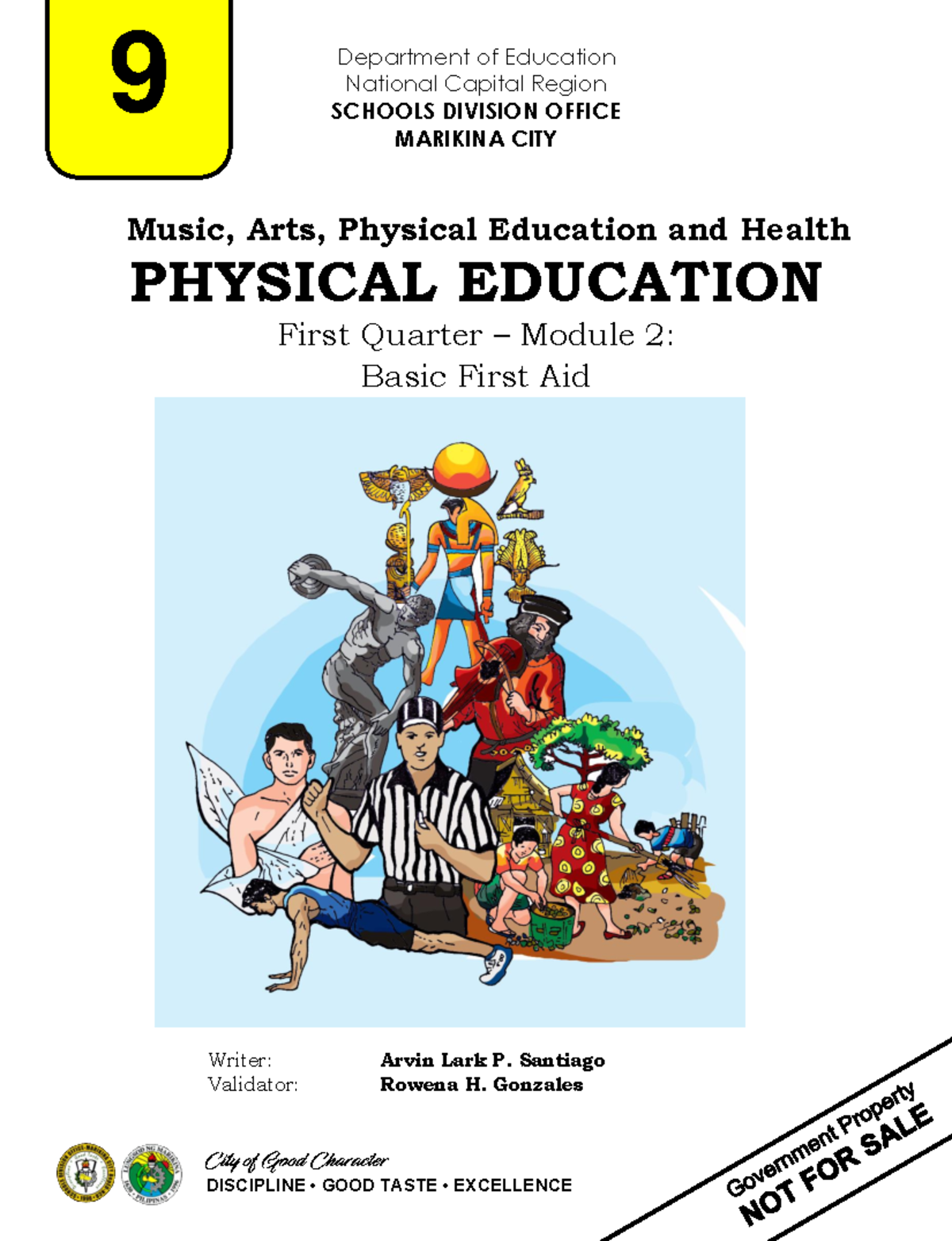PE9 Q1 Module 2 V2 - PHYSICAL EDUCATION - 0 Music, Arts, Physical Education and Health PHYSICAL ...