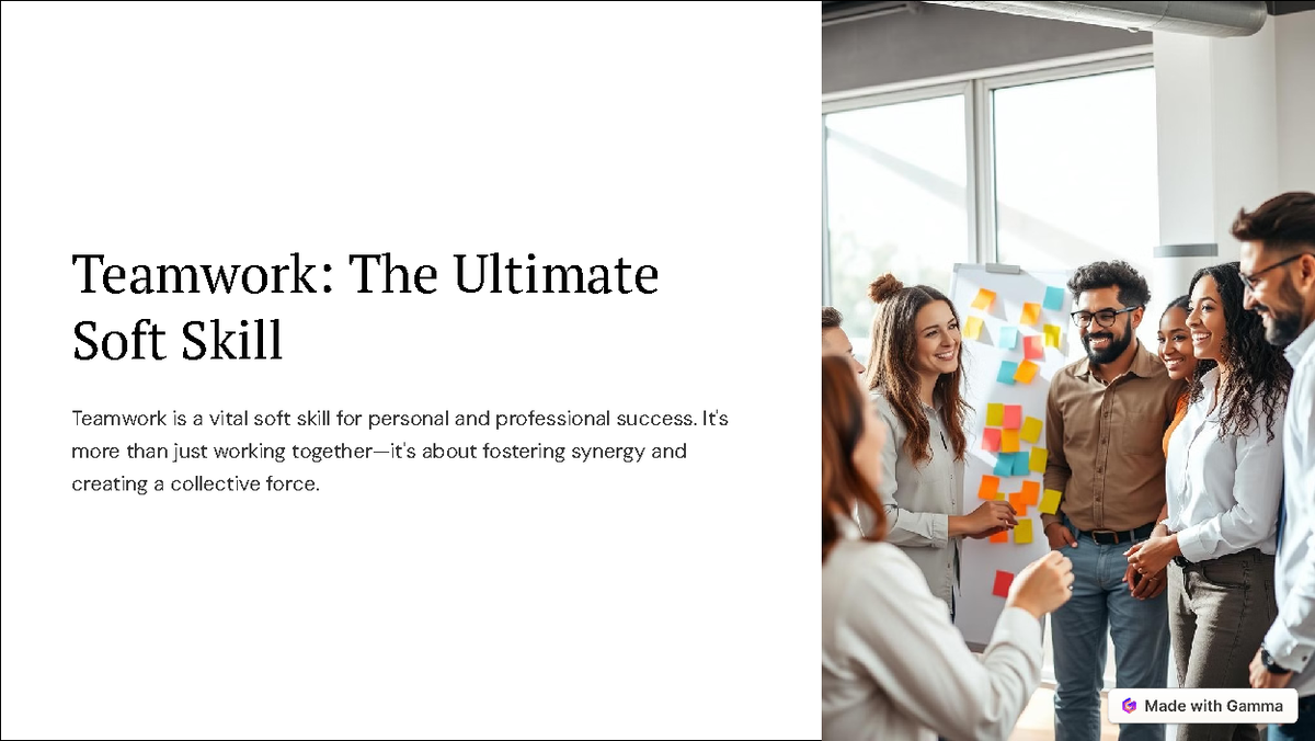 Teamwork The Ultimate Soft Skill - Teamwork: The Ultimate Soft Skill ...
