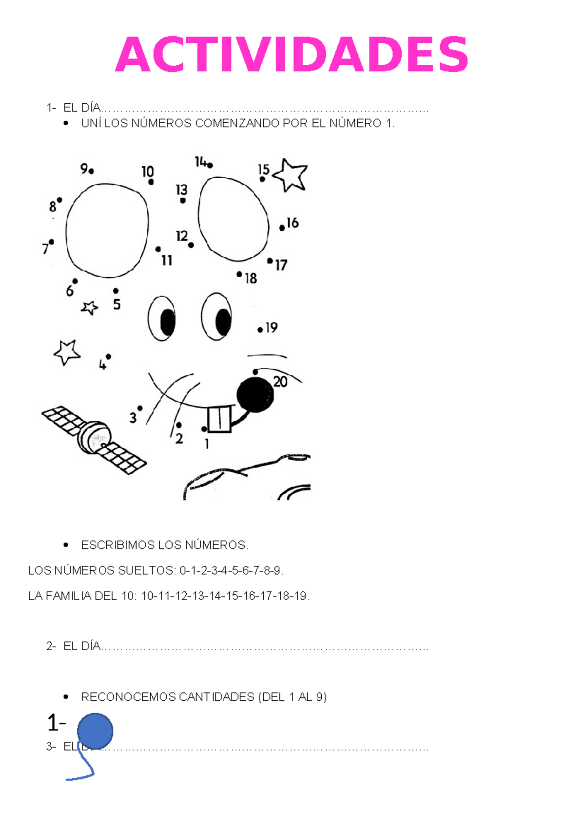 Actividades de matematica conteo y reconocimiento de cantidades ...