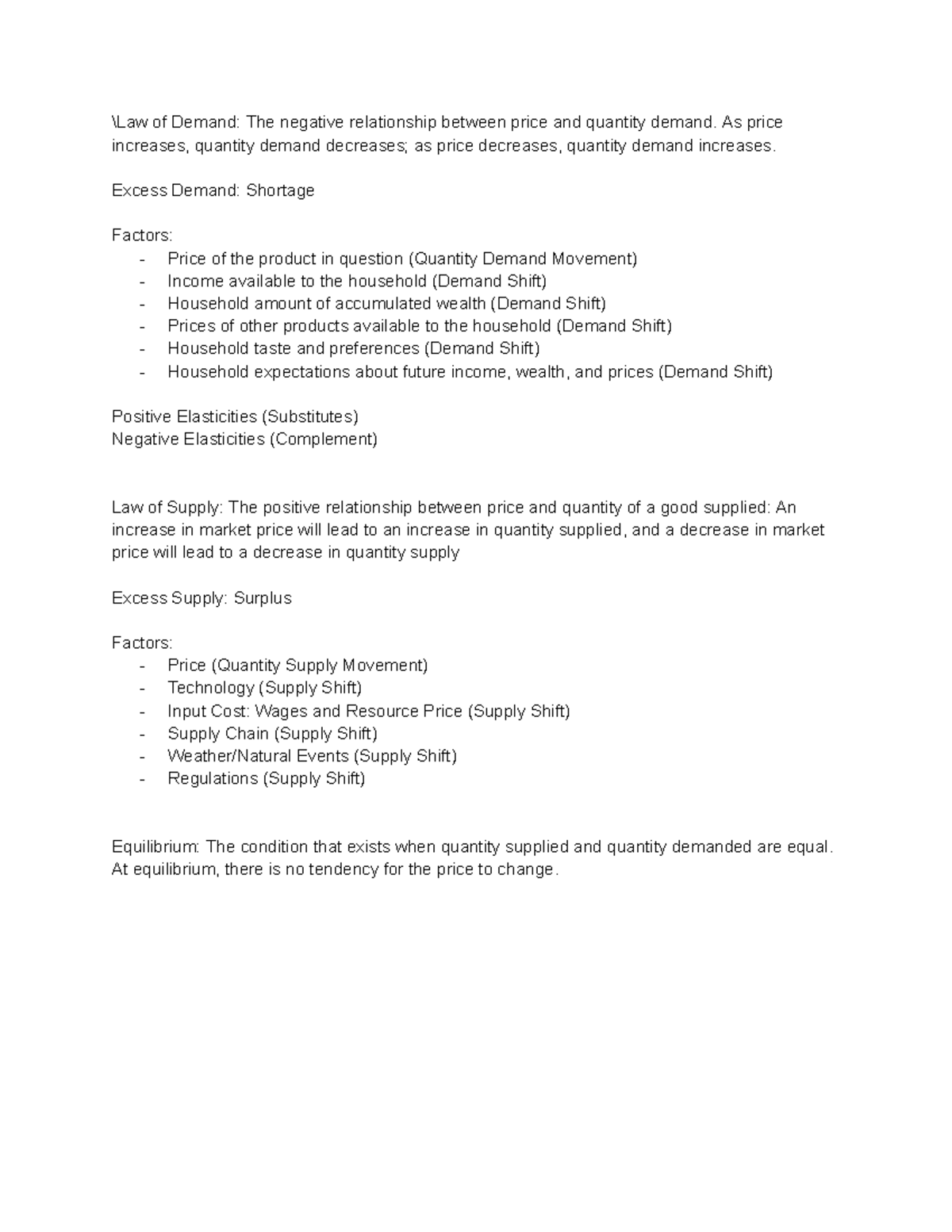 Macroeconomics: Demand and Supply Concepts - Chapter 3 Notes - Studocu