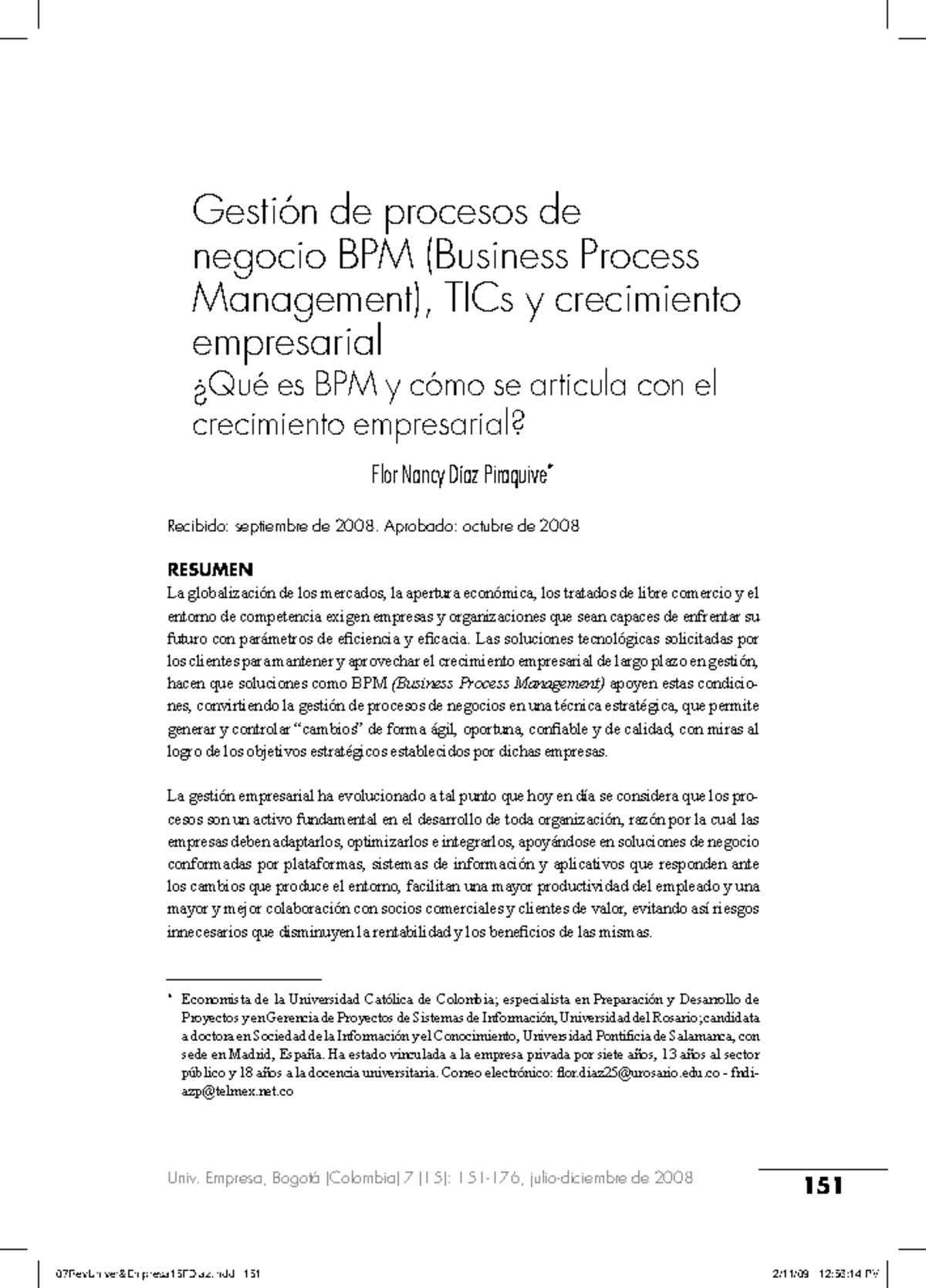 Gestión de Procesos de Negocio BPM y su Impacto en el Crecimiento ...