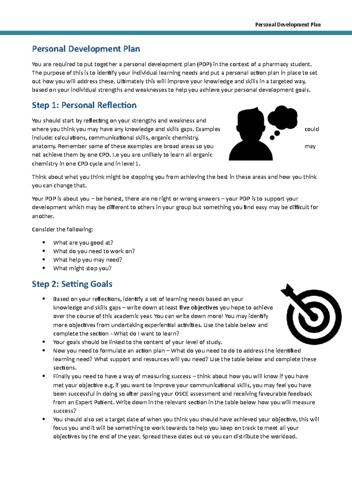 Personal Development Plan level 2-1 - Personal Development Plan You are ...