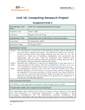 Assignment Internet Of Things (1690) ASM1 - Higher Nationals in Computing Unit 43:Internet Of ...