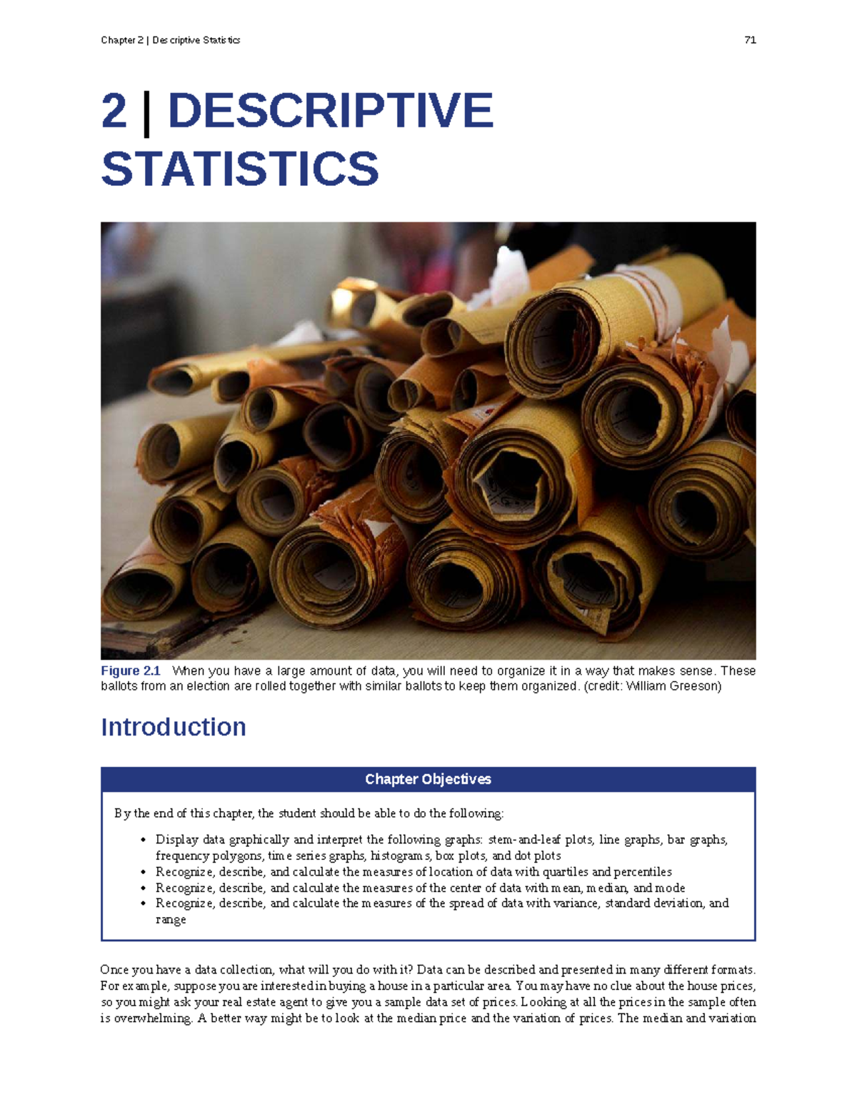 Chapter 2: Descriptive Statistics Overview and Key Concepts - Studocu