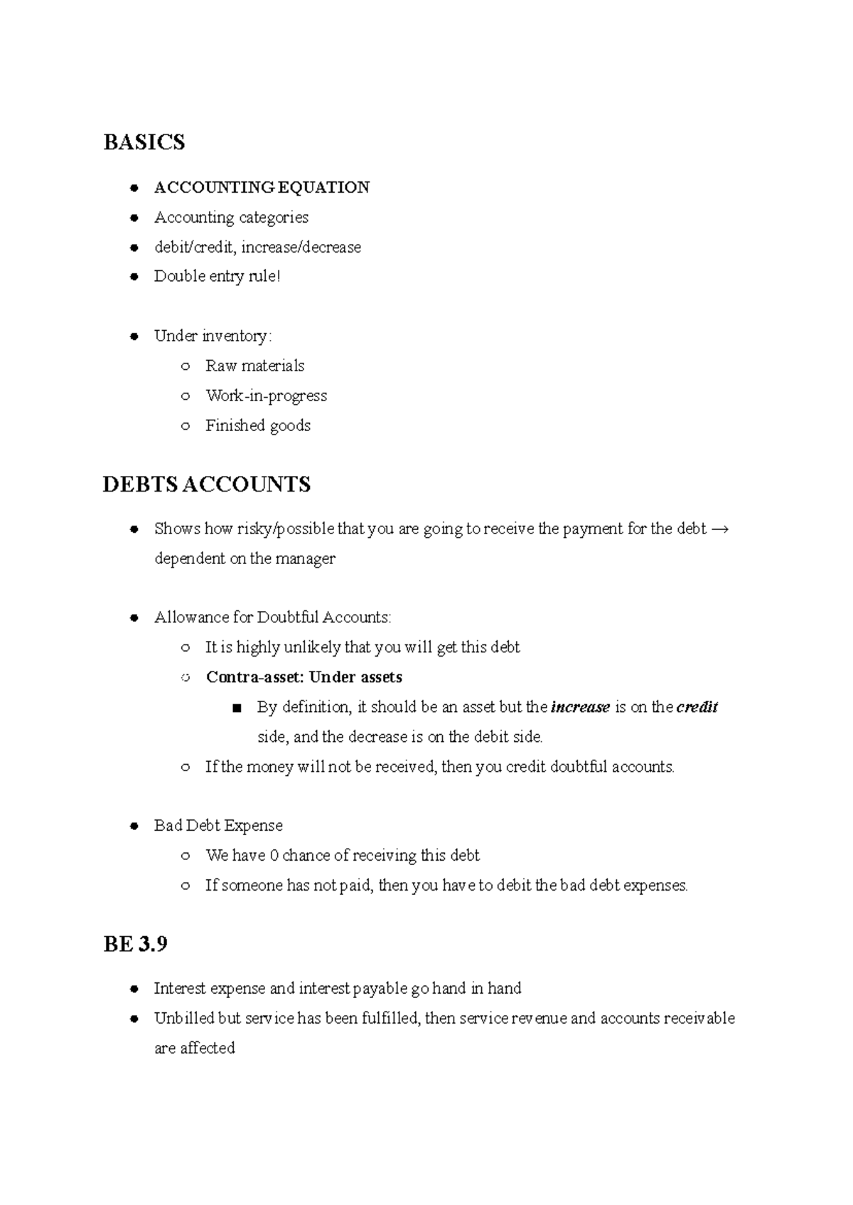 FEB11018 X Accounting Tutorial 2: Key Concepts and Debt Analysis ...