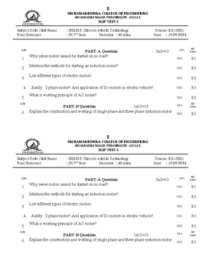Microprocessor and Microcontroller - EE3404 2021 Regulation - Question Paper 2024 April May ...