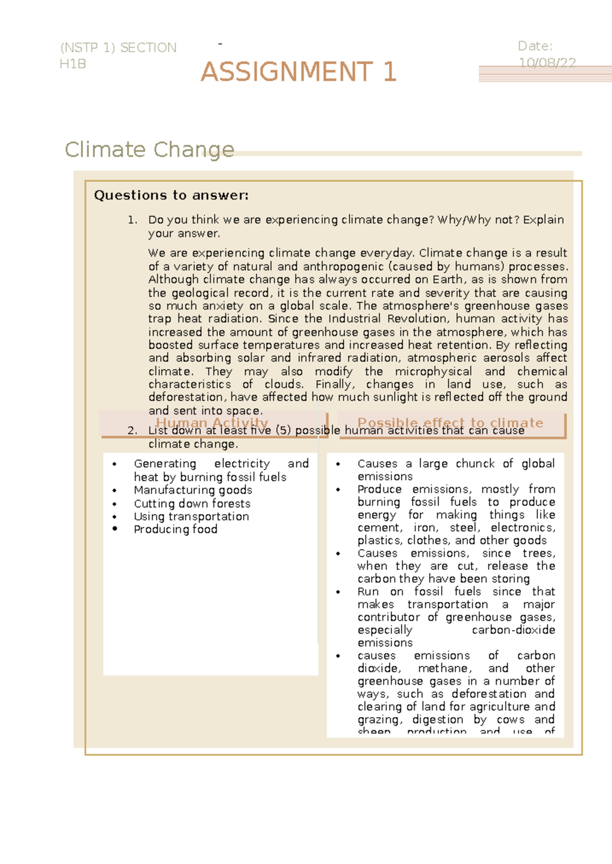 Ms Word Notes Template 1 - (NSTP 1) SECTION - H1B Date: 10/08 ...