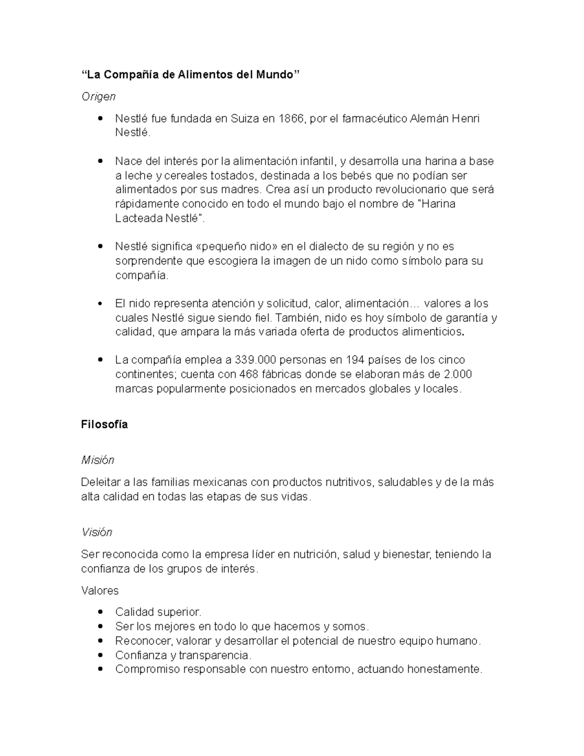 Proyecto Final Analisis DEL Consumidr - Información - “La Compañía de ...