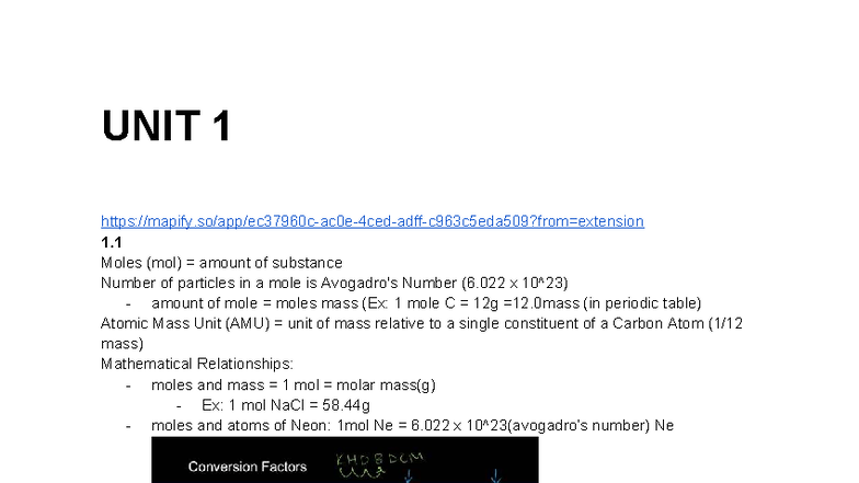 AP Chemistry 2025-2026: Unit 1 - Moles, Mass Spectroscopy, and Trends ...