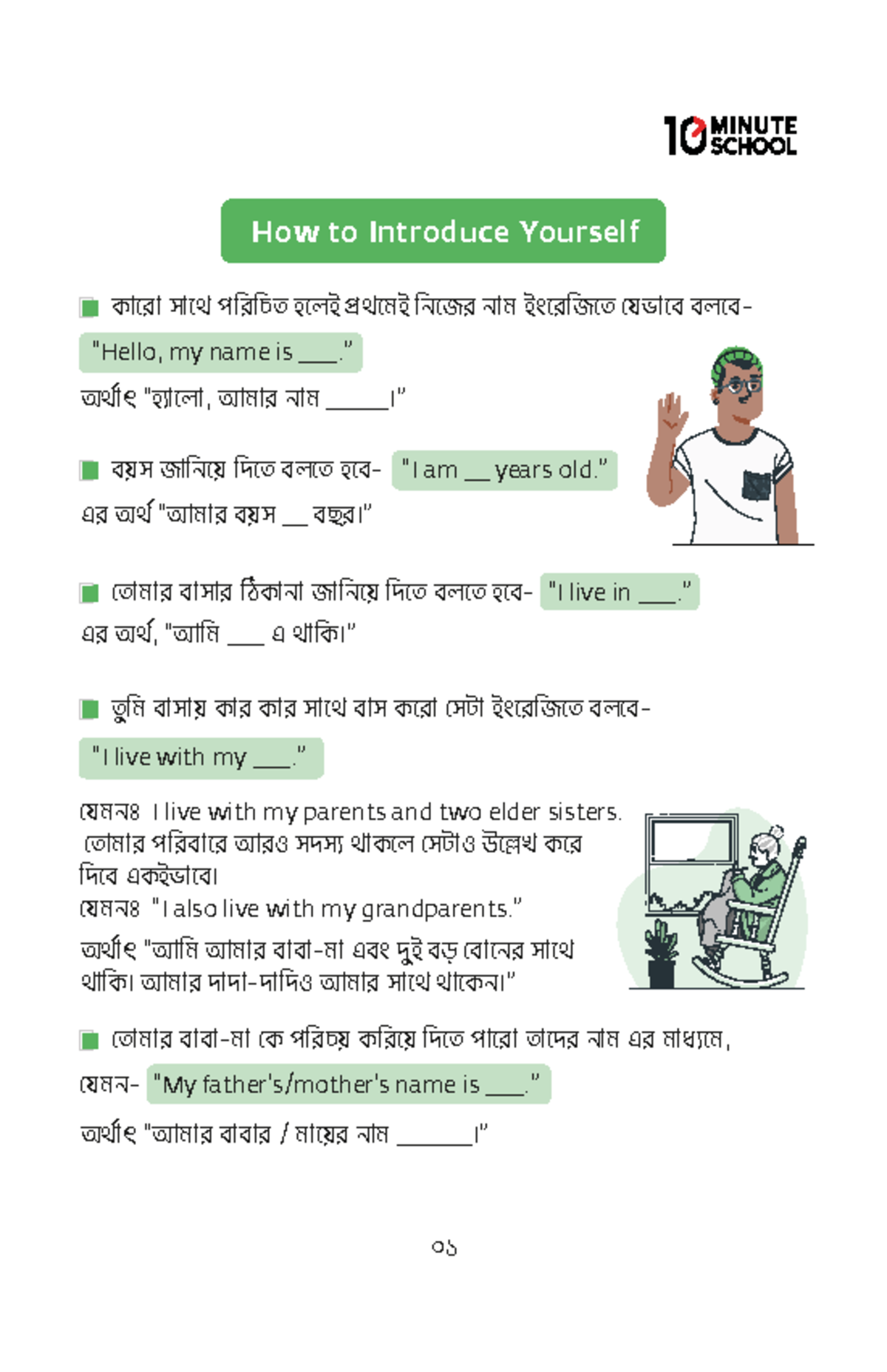 1. How to Introduce Yourself - ০১ How to Introduce Yourself কােরা সােথ পিরিচত হেলই থেমই িনেজর ...