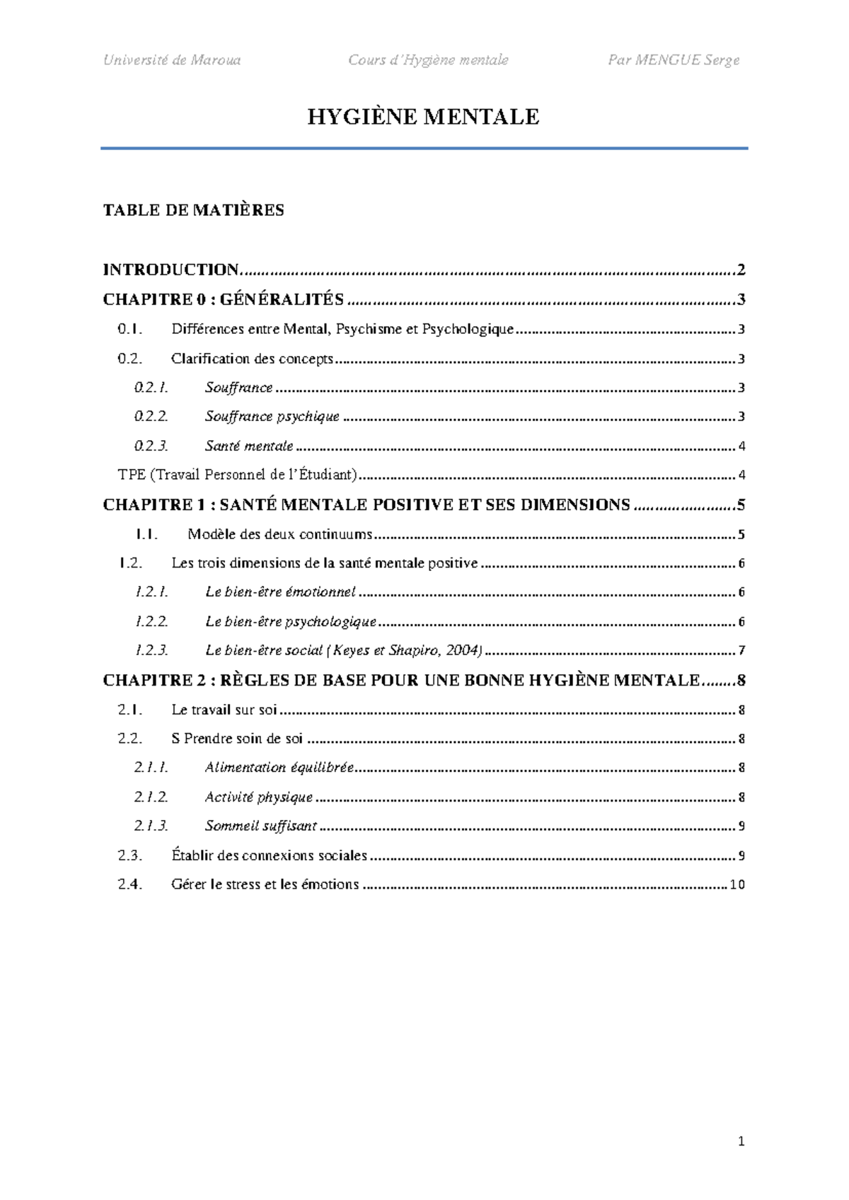Hygiène Mentale : Concepts et Règles de Base pour le Bonheur Mental ...