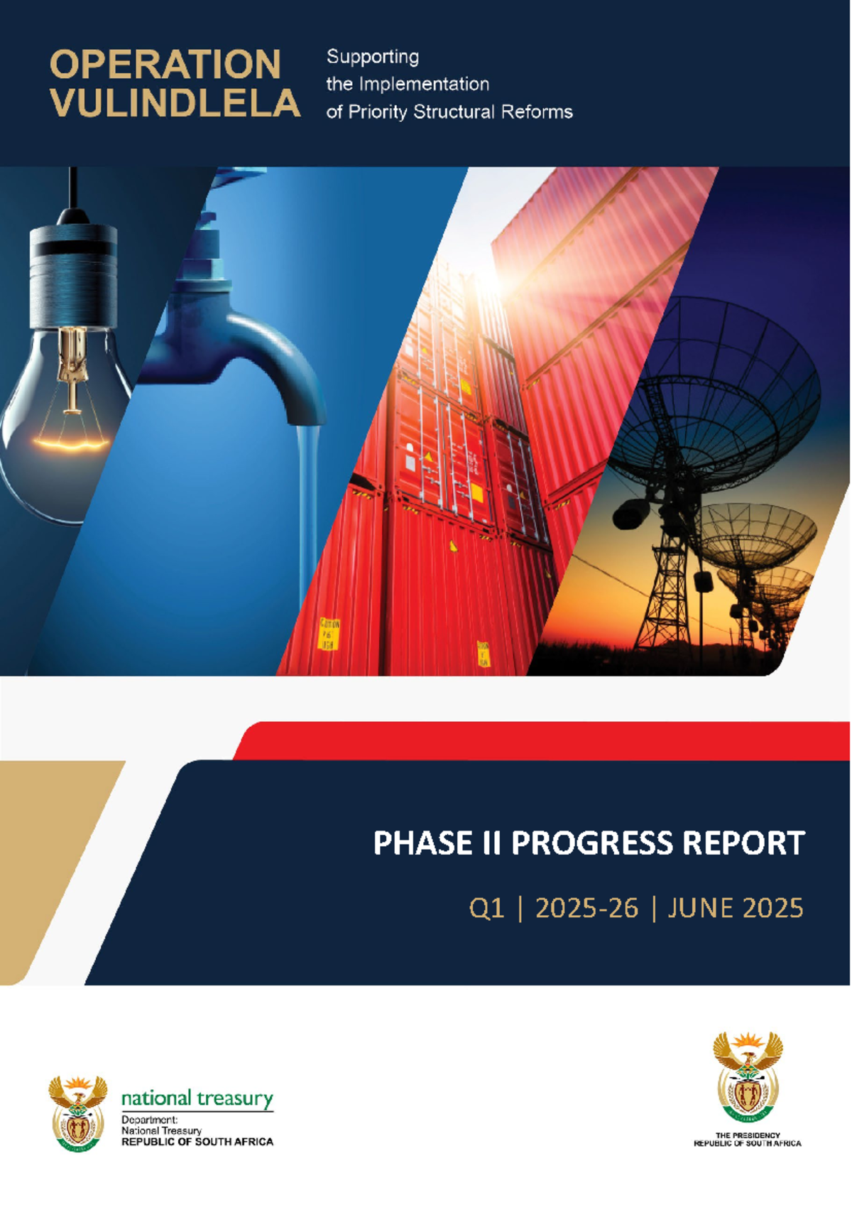 Operation Vulindlela Phase II Progress Report Q1 2025-26 - Studocu