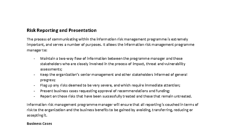08-Risk Reporting & Presentation: Key Strategies for Effective ...