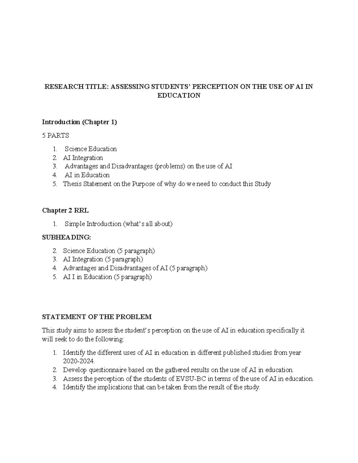 Assessing Students' Perceptions on AI in Education - HEHE - Studocu