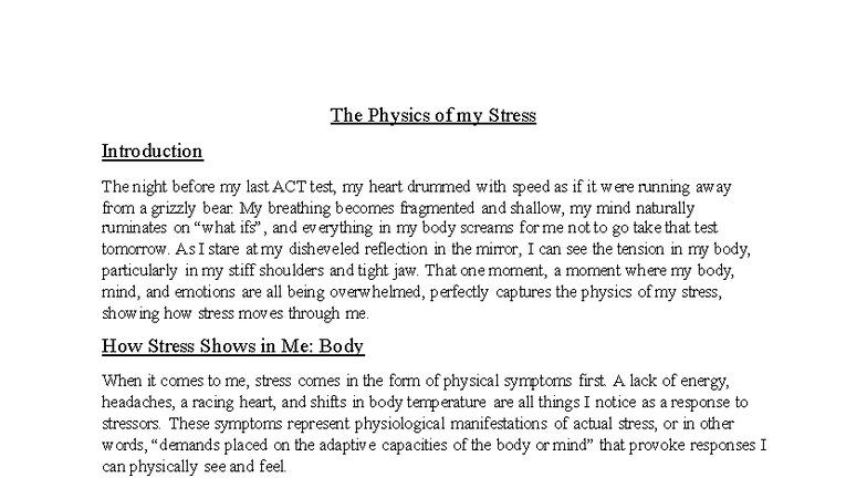 PSY 101: The Physics of Stress: Understanding Body, Mind, and Emotions ...