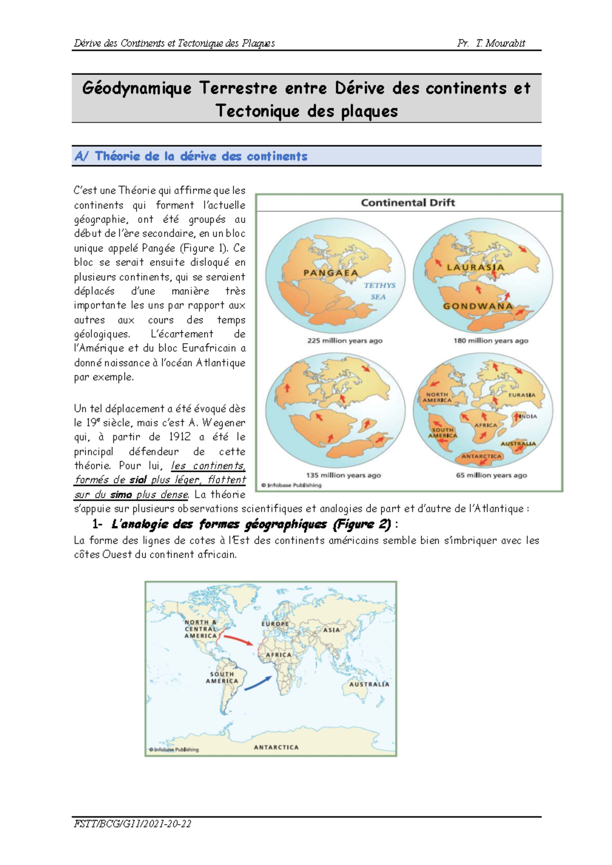Dérive des Continents et Tectonique des Plaques - Chapitre 3 Pr. T ...
