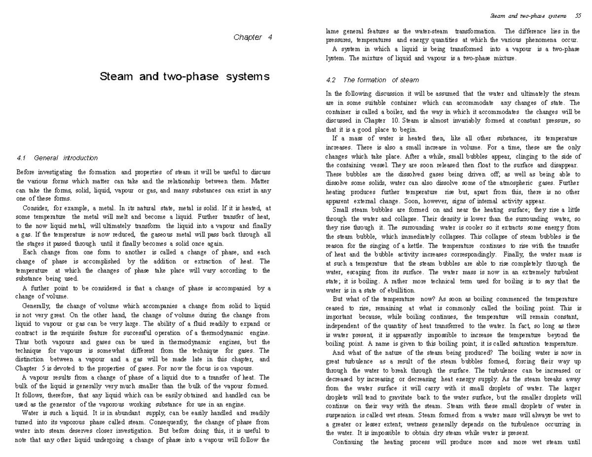 Steam and Systems (ENGR 101) - Chapter 4: Steam Formation Overview ...
