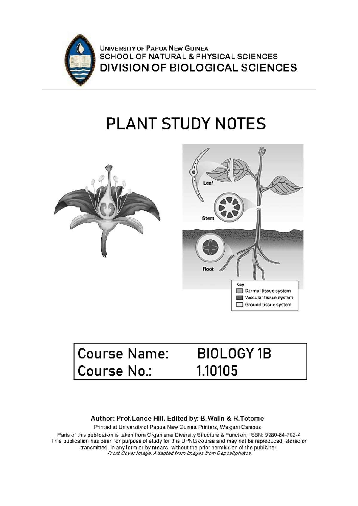 Biology 1B: Comprehensive Study Notes on Plant Structure & Function ...