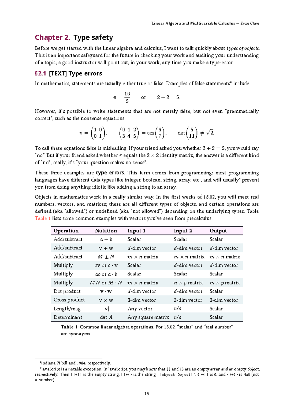 Linear Algebra & Multivariable Calculus 18.02 Chapter 2 Summary - Studocu